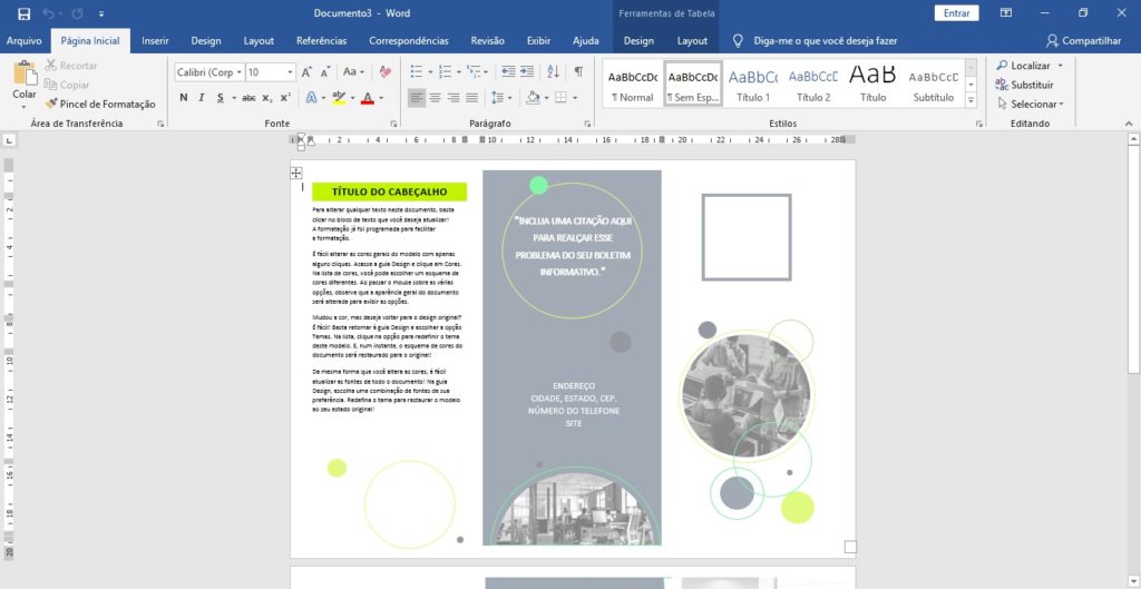 Aprenda como fazer folder no Word neste passo a passo com imagens