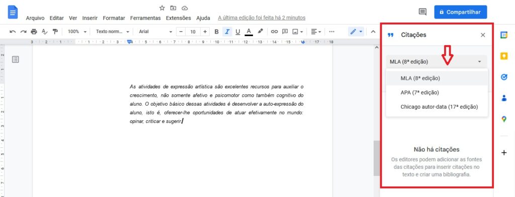 Saiba como fazer citação no Google Docs passo a passo