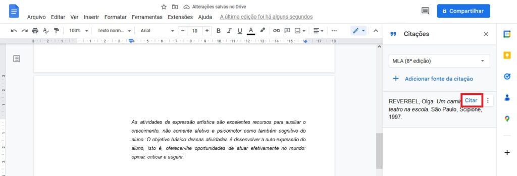 Saiba como fazer citação no Google Docs passo a passo